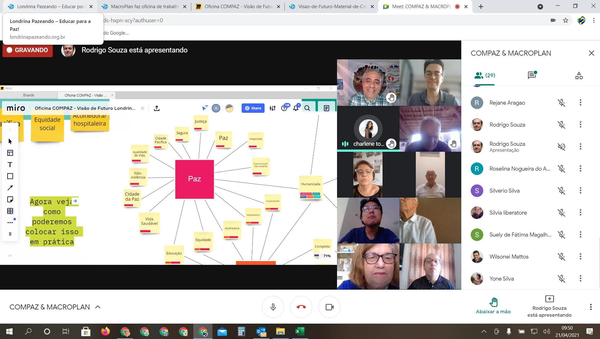 MacroPlan faz oficina de trabalho com COMPAZ – Londrina Pazeando